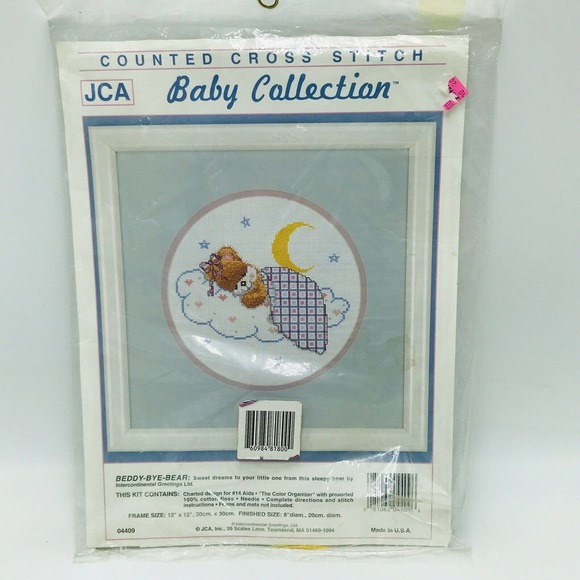 Needle Treasures | Art | Jca Baby Collection Beddy Bye Bear Counted ...